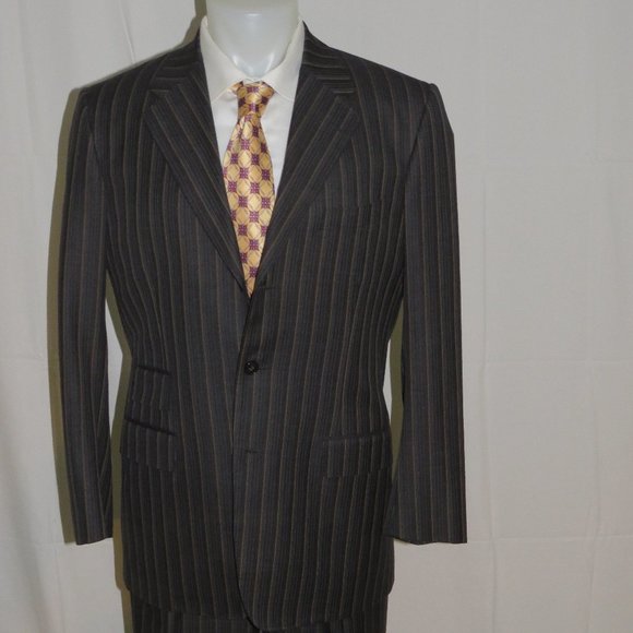 Domenico Spano | Suits & Blazers | Domenico Spano Bespoke Gray Stripes ...